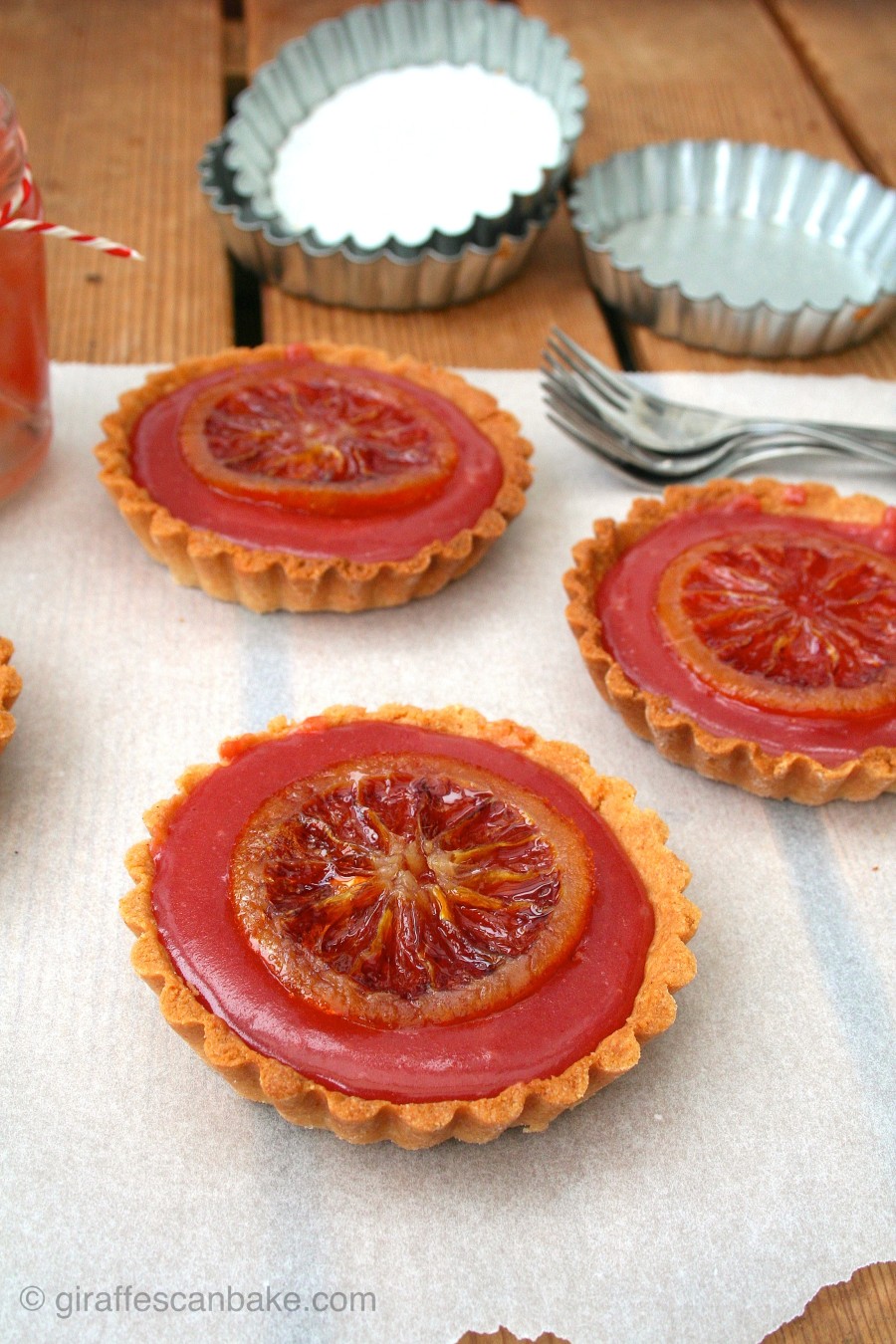 Blood Orange Mini Tarts